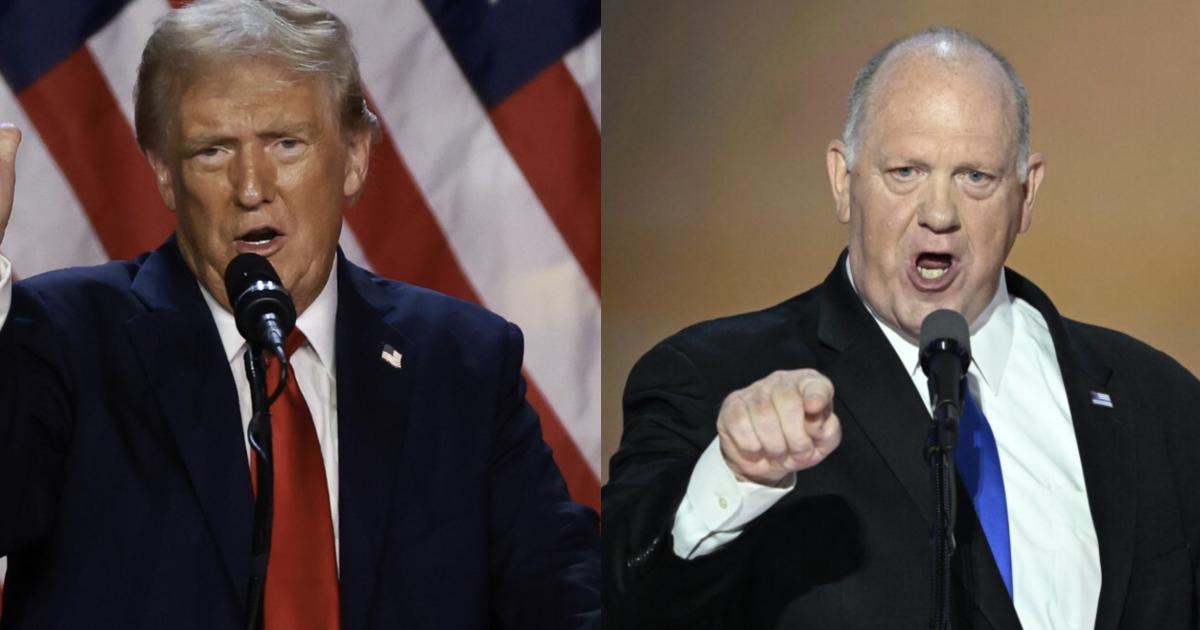 Former ICE Director Tom Homan "Honored" to Take on Role in Second Trump ...